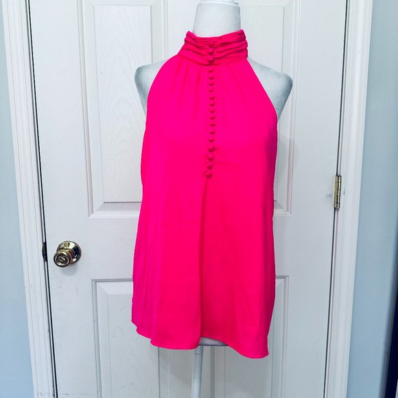Lilly Pulitzer | Tops | Lilly Pulitzer Kristine Pink Tango Halter Top ...